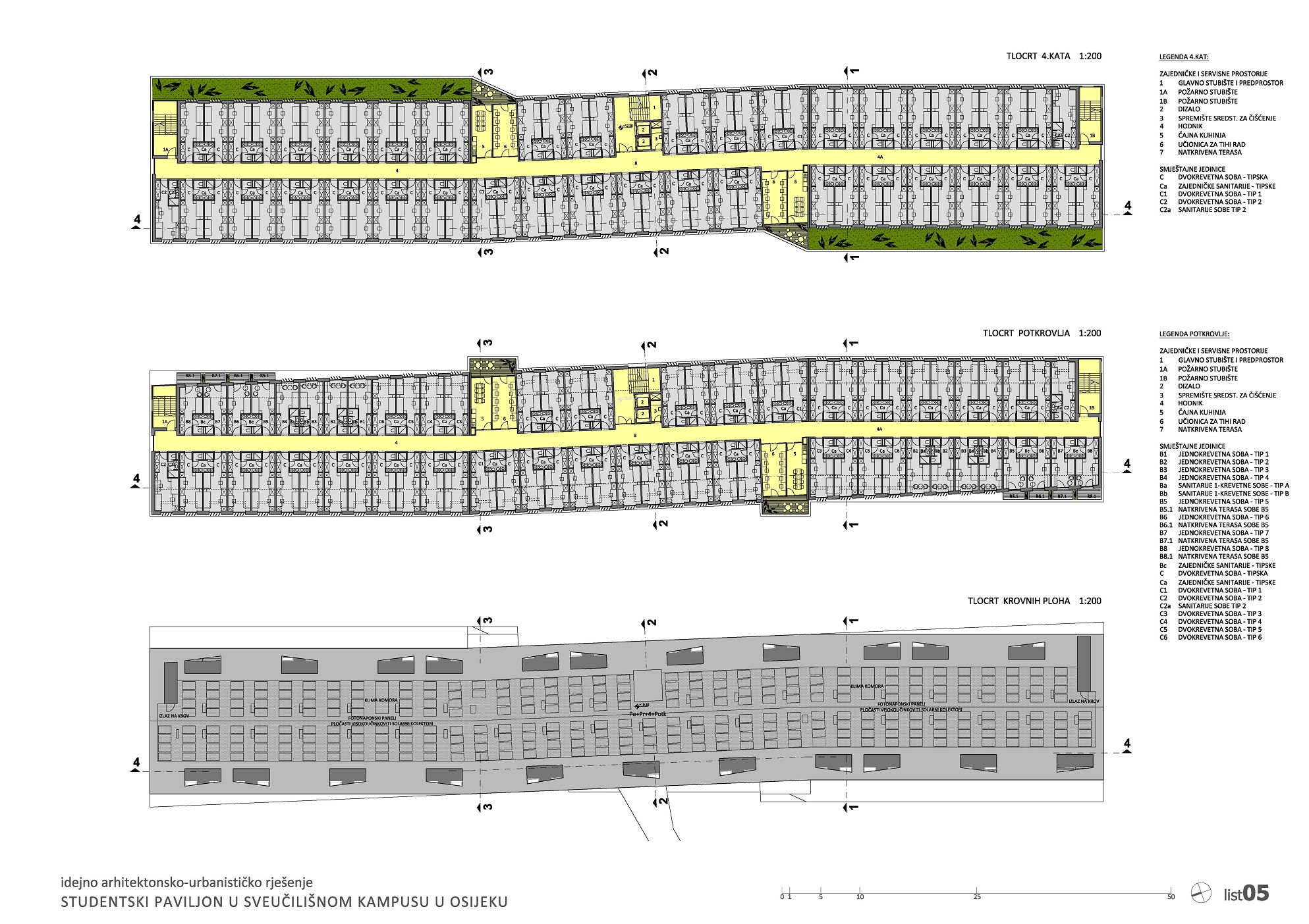 Student hall of residence at the University Campus of Osijek ...