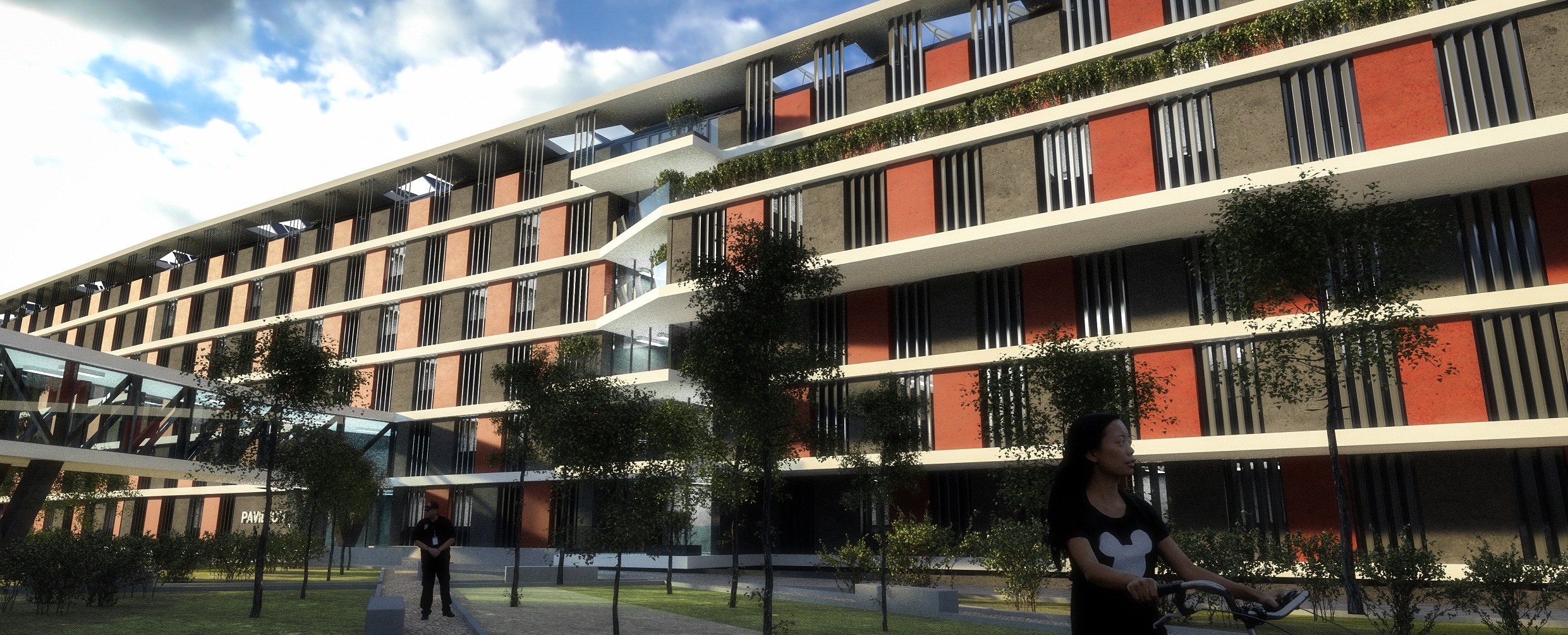 Student hall of residence at the University Campus of Osijek ...