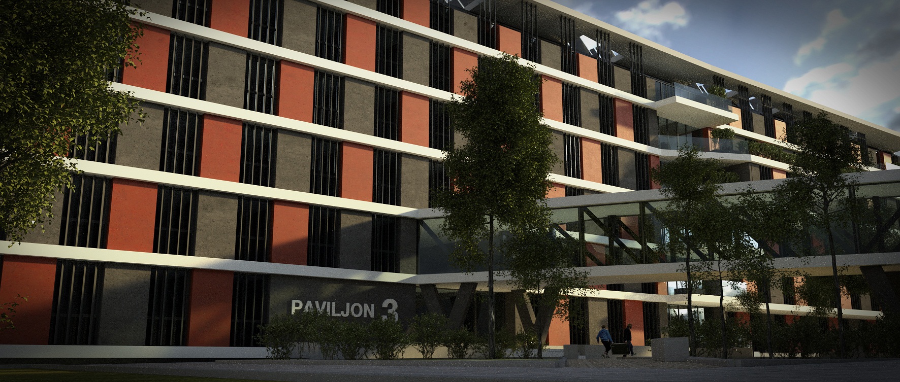 Student hall of residence at the University Campus of Osijek ...